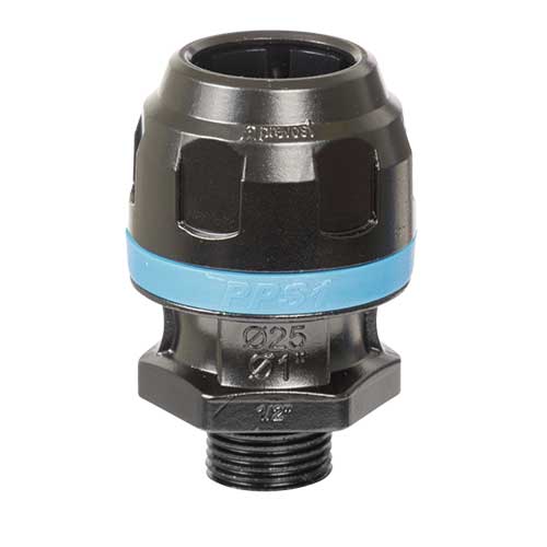Prevost Aluminum Tapered Male Thread Straight Fittings - High Pressure