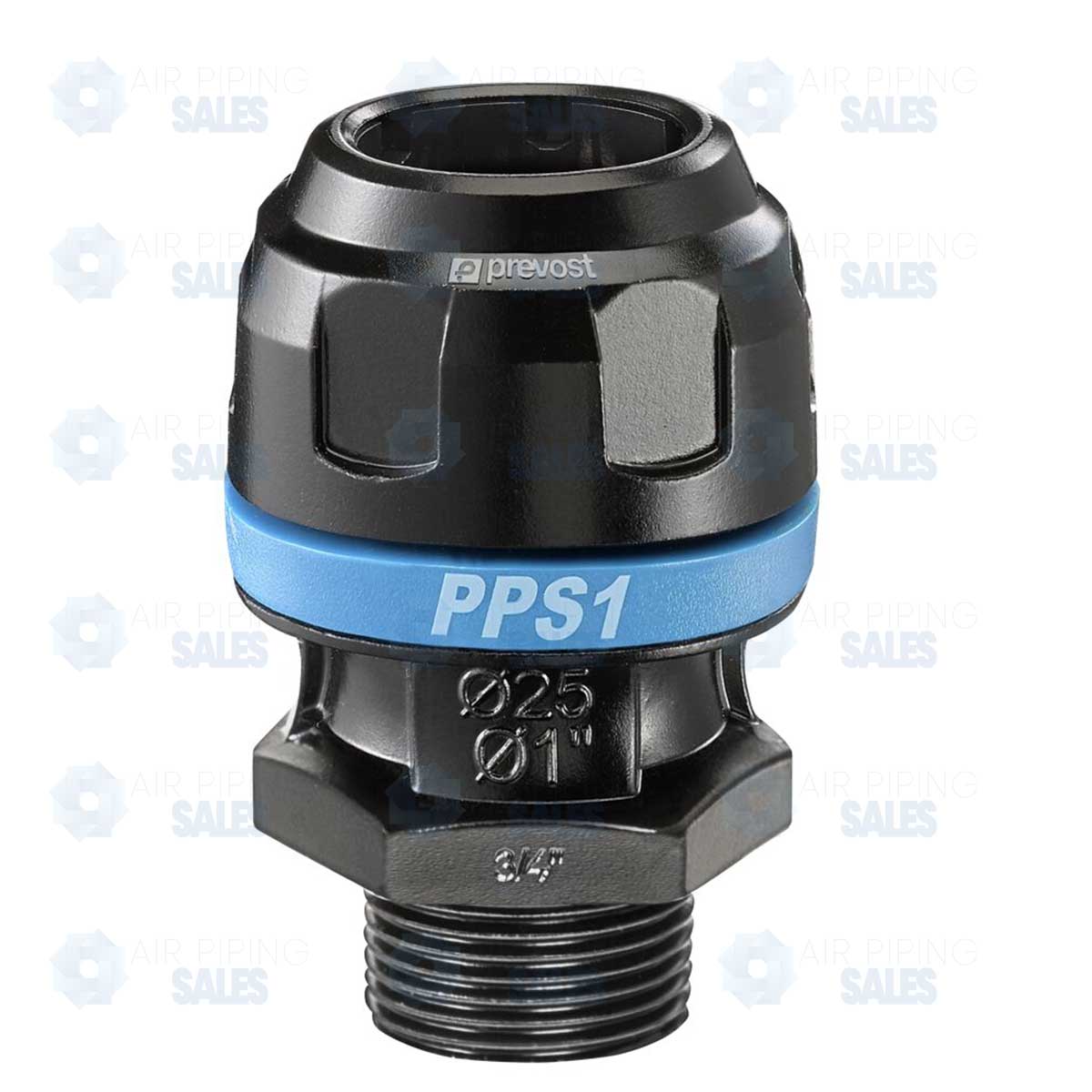 Prevost Aluminum Tapered Male Thread Straight Fitting For Pipe ...