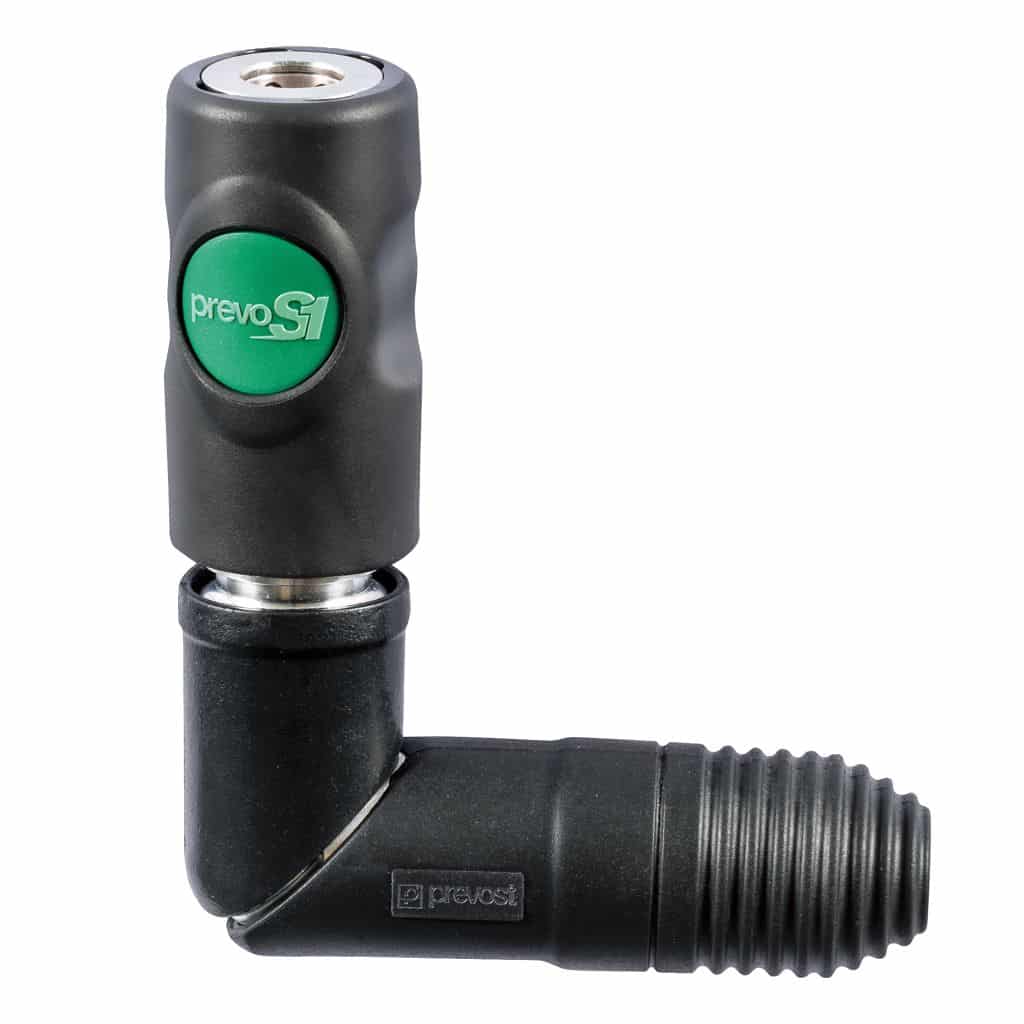 Prevost Thread Swivel Coupler High Flow 3/8" Body Specifications