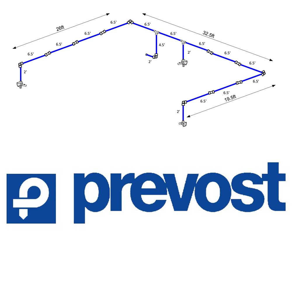 High-Quality Prevost Garage Piping Kit: Compact and Fully Adaptable